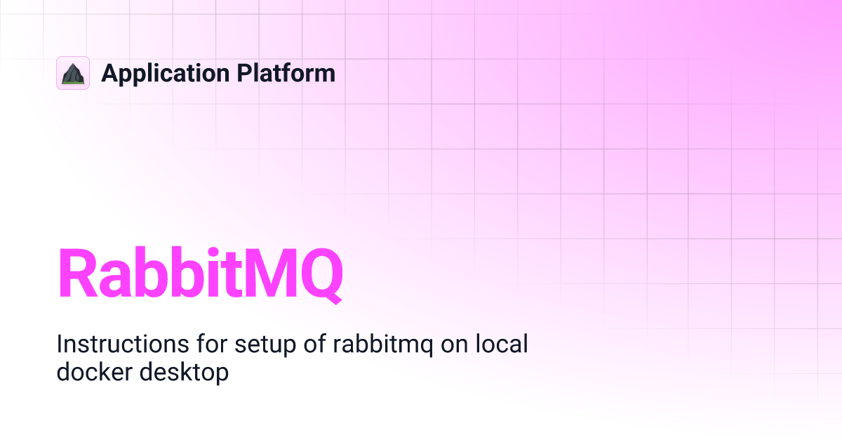 RabbitMQ | Application Platform
